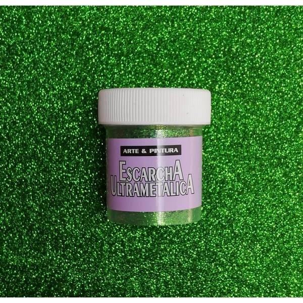 Escarcha Ultrametalica Verde 30 c.c – Arte y Pintura